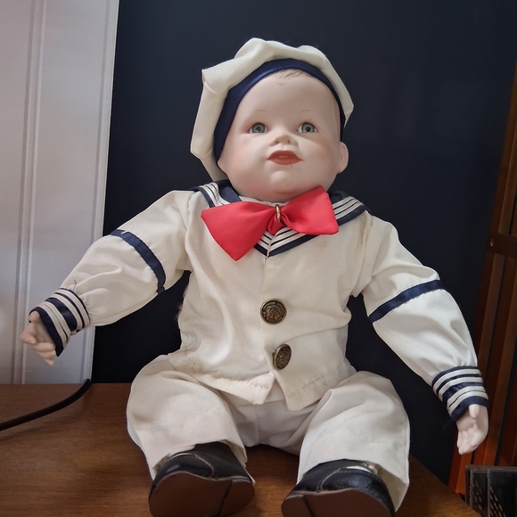 Source Unknown | Toys | 987 Knowles Sailor Doll Baby Mathew By Yolanda ...